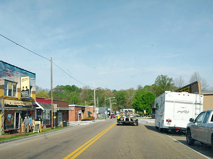 Where else can you find an RV, a bike shop, and the promise of adventure all in one frame? Damascus's main drag is like a real-life outdoor gear catalog.