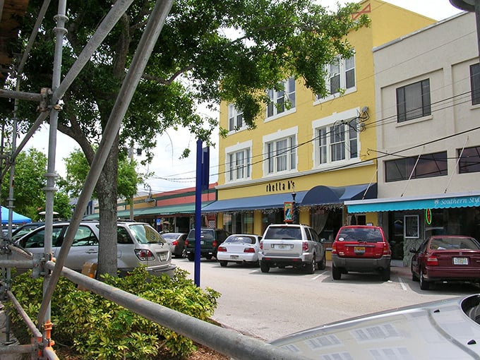 Downtown Stuart's sunny storefronts invite leisurely exploration, where parking spots are still findable and shop owners might actually remember your name.