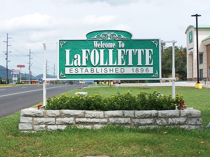 The welcoming sign tells you everything you need to know&mdash;this isn't a town putting on airs, just genuine Tennessee hospitality since 1896.