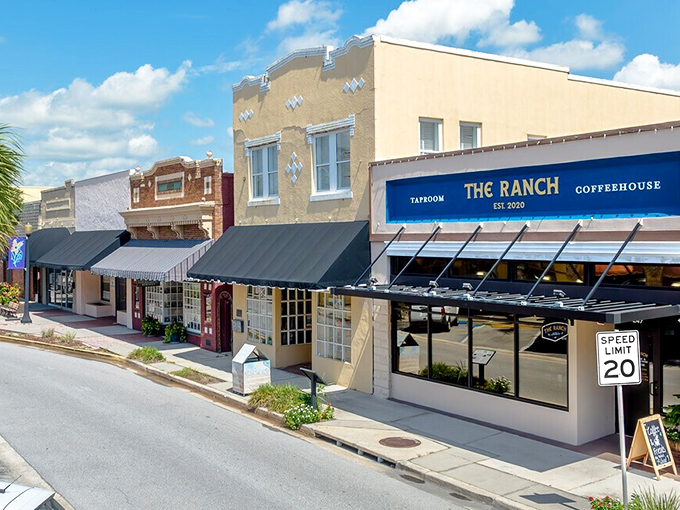 Downtown Lake Wales offers that perfect small-town vibe where the speed limit matches the relaxed pace of life. The Ranch Coffeehouse beckons with promises of caffeine and community.