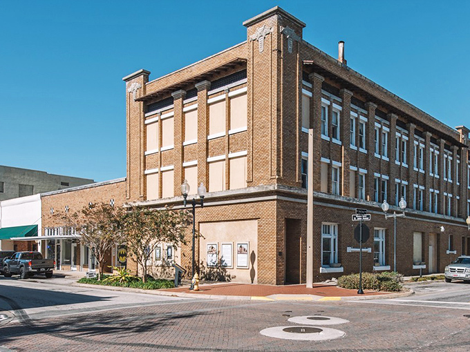 This historic brick building anchors downtown Palatka, standing as a testament to the days when architecture had character instead of just square footage.