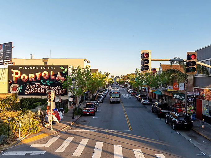 Wait, this isn't Portola! This appears to be San Francisco's Portola District&mdash;a reminder of how different our mountain Portola truly is.