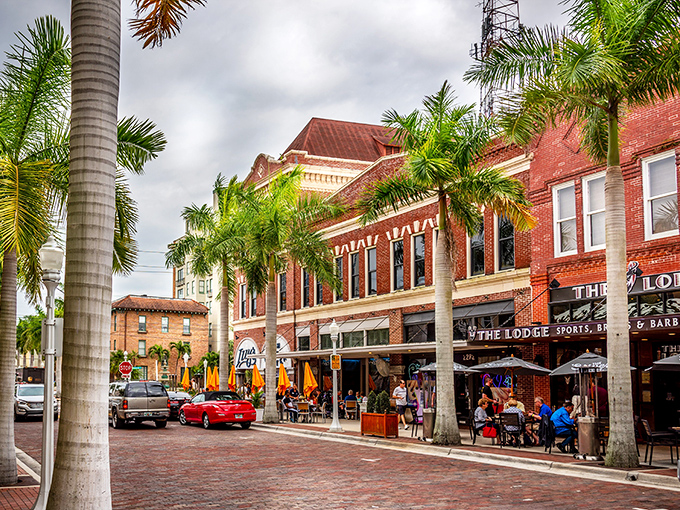 Downtown charm that feels like it was designed by someone who actually understands humans need beauty, shade, and places to eat ice cream while people-watching.