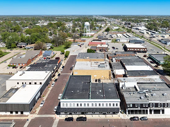 Downtown Sikeston's main drag looks like Norman Rockwell and modern America had a really successful first date.