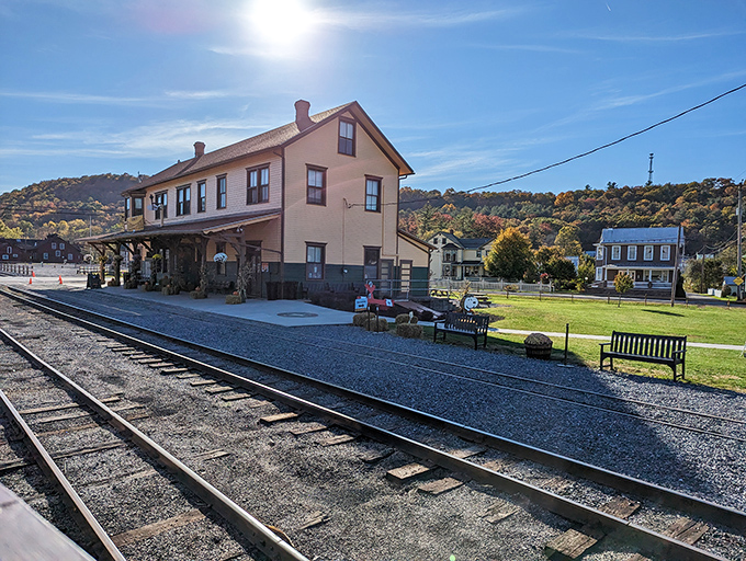 This isn't just a train station&mdash;it's a time portal disguised as a charming yellow building. Rockhill's architectural equivalent of comfort food.