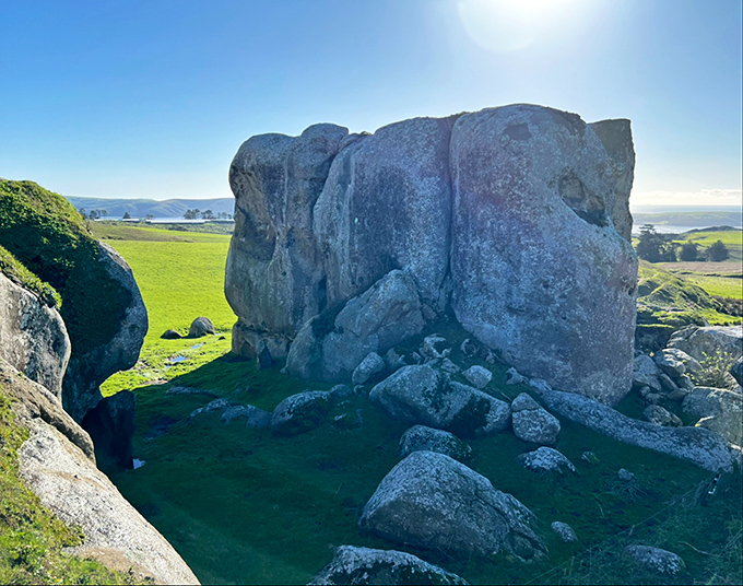 Elephant Rock stands guard like nature's bouncer, deciding who's worthy of this coastal secret.