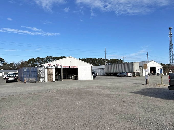 The unassuming exterior belies the wonderland within. Like a treasure chest waiting to be opened, Hudson's modest buildings house decades of memories and merchandise.