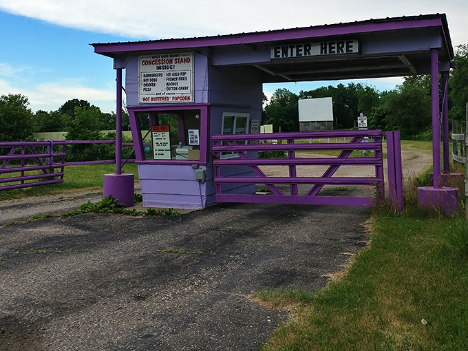 Nature provides the perfect backdrop for this cinematic experience. The gravel paths have guided generations of moviegoers to their perfect viewing spots.