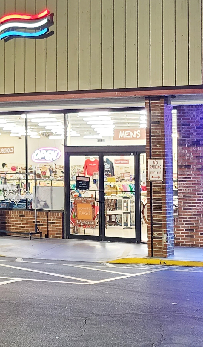 Those glass doors have seen more bargain hunters than a Black Friday sale, minus the wrestling matches.