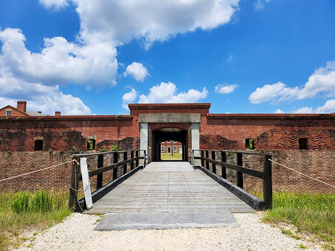 Not just another pretty entrance&mdash;this drawbridge welcomes you to step back in time. No dragons or knights, but plenty of American history.