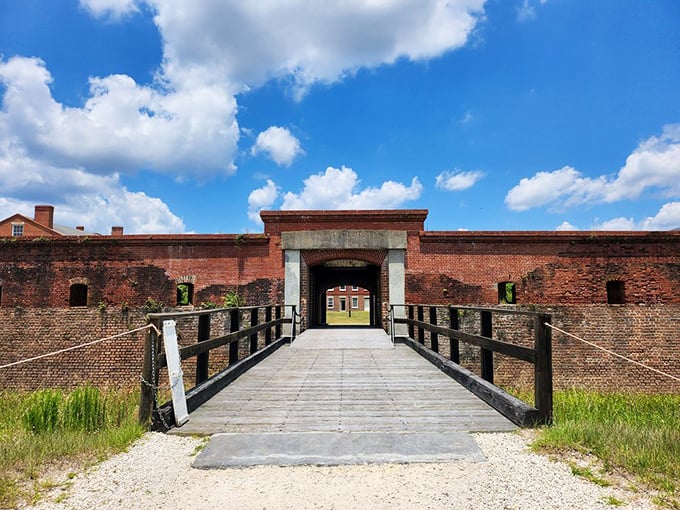 Not just another pretty entrance&mdash;this drawbridge welcomes you to step back in time. No dragons or knights, but plenty of American history.