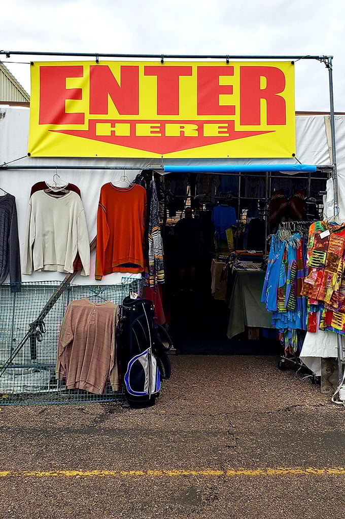 The yellow "ENTER HERE" sign might as well say "Abandon all budget restraints, ye who enter here."