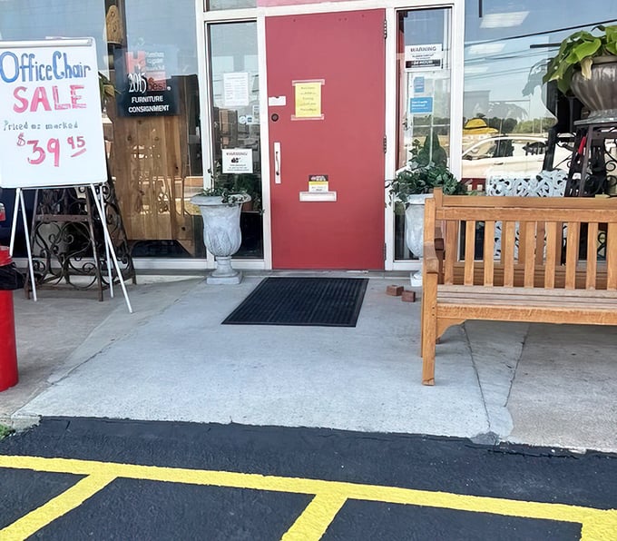 That iconic red door isn't just clever branding&mdash;it's the portal to your next "how did you find that?" conversation piece.