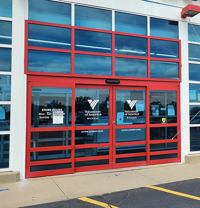 Those iconic red-framed doors aren't just entrances&mdash;they're portals to a parallel universe where yesterday's castoffs become tomorrow's conversation pieces.