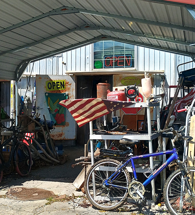 Step through these doors and prepare to lose track of time as you wander through aisles of forgotten treasures and potential finds.