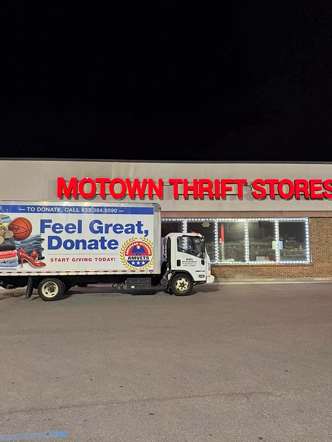 That donation truck knows something you don't yet &ndash; treasures are arriving by the truckload daily. 