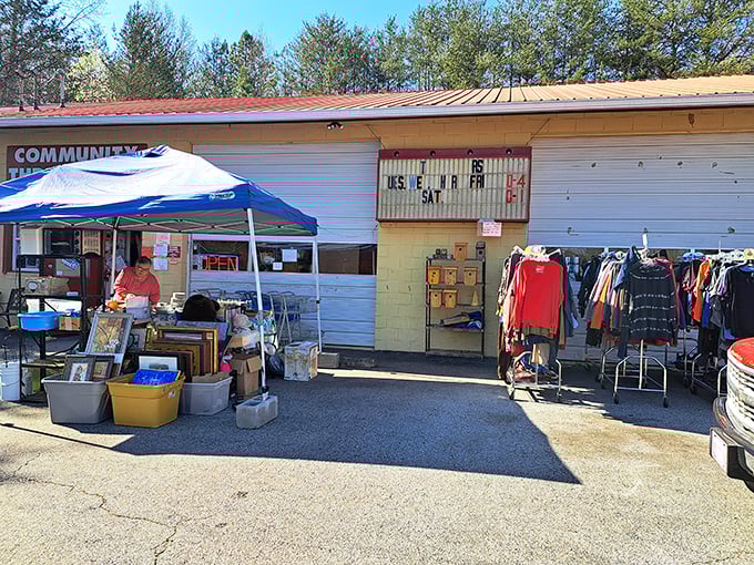 The unassuming entrance belies the treasure cave within. Like finding out your quiet neighbor used to tour with The Rolling Stones.