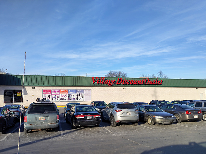 The parking lot tells the whole story: this is where Akron comes to turn pocket change into treasures.