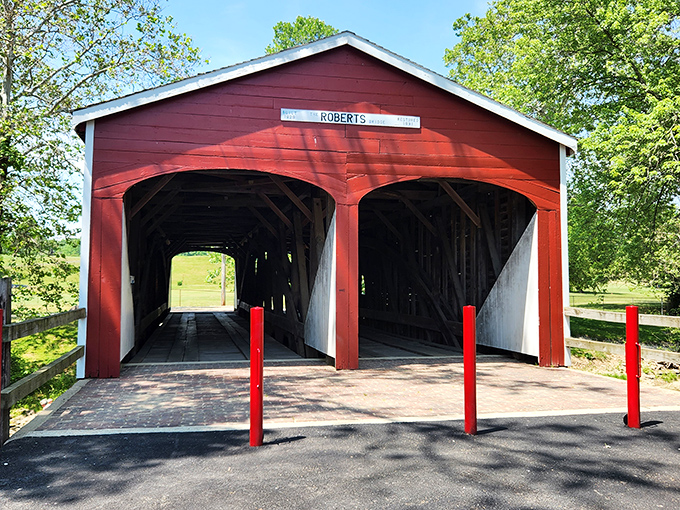Step inside and suddenly you're in a wooden cathedral where light plays peek-a-boo through ancient beams.