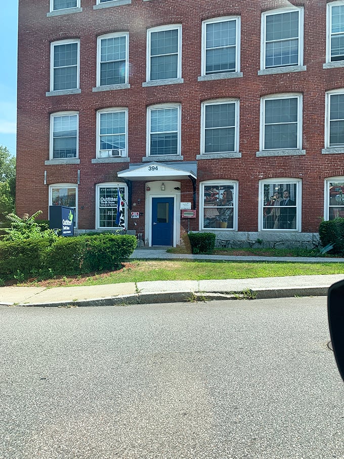 Standing tall in Manchester's landscape, this historic brick building houses more affordable fashion per square foot than most Manhattan boutiques.