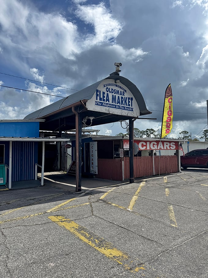 "The Mightiest in the South" proclaims the iconic barn-shaped entrance. Like a portal to a parallel universe where everything costs less.