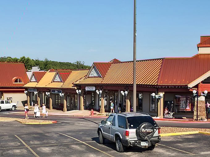 Strolling through these covered walkways feels like entering a village dedicated to the sacred art of the discount.