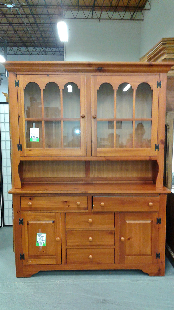 This isn't just a hutch&mdash;it's a time machine to Sunday dinners at grandma's, complete with glass doors perfect for displaying the good china you only use twice a year.