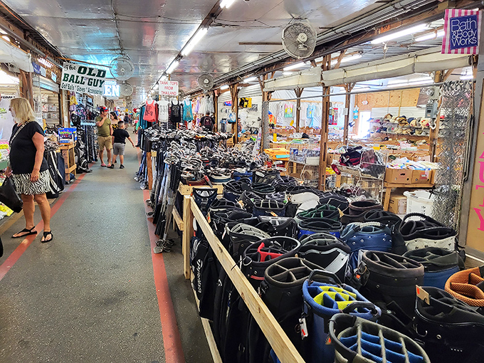 The "Old Ball Guy" isn&rsquo;t kidding&mdash;aisles lined with golf bags make this a must-stop for players hunting quality gear and unbeatable deals.