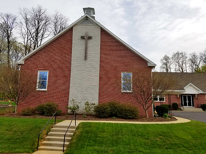 This modern church blends traditional red brick with contemporary design, proving faith in Ephrata evolves while keeping its roots.