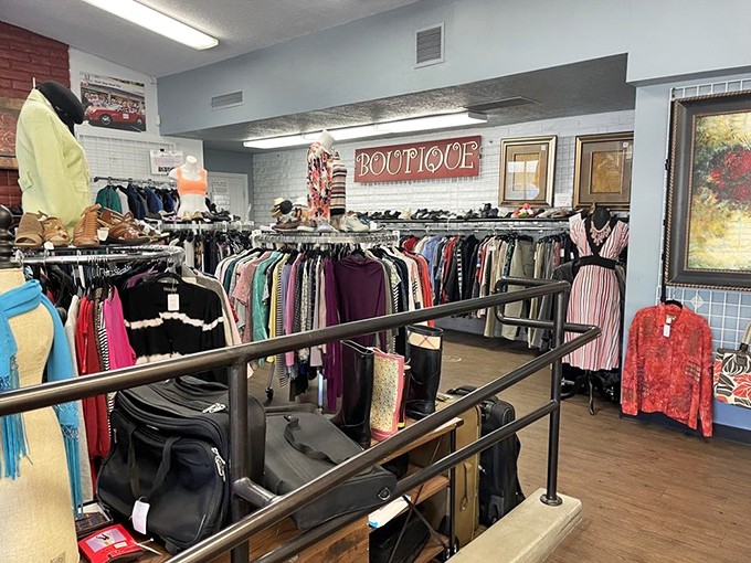 Step into the "Boutique" section, where carefully curated clothing awaits &ndash; proving one person's closet cleanout becomes another's fashion revelation.