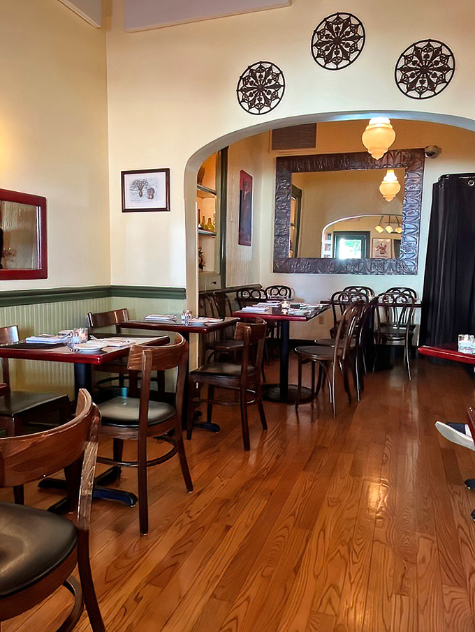 Step inside and discover why locals whisper about this intimate dining room like it's classified information.