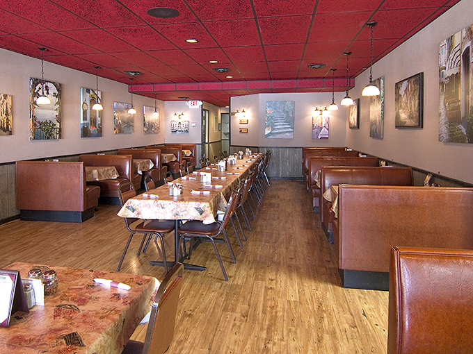 Red ceiling, wooden floors, and checkered tablecloths &ndash; Giovanni's dining room isn't chasing Instagram trends, it's preserving the classic Italian-American experience we all crave.