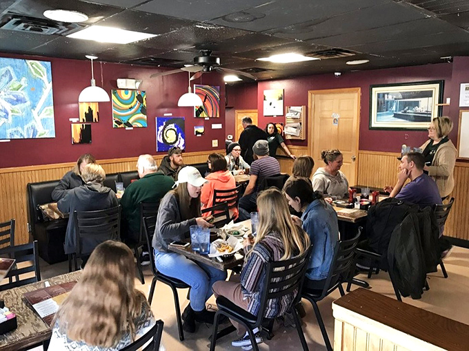 Where college memories are made and hangovers are cured—the bustling interior of Union Street Diner brings together students, professors, and locals in delicious harmony.