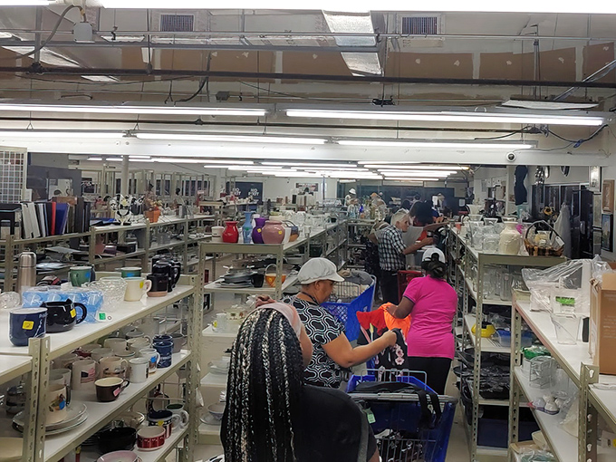 Inside this fluorescent-lit wonderland, shoppers navigate aisles with the focused determination of archaeologists on the verge of discovering the retail equivalent of King Tut's tomb.