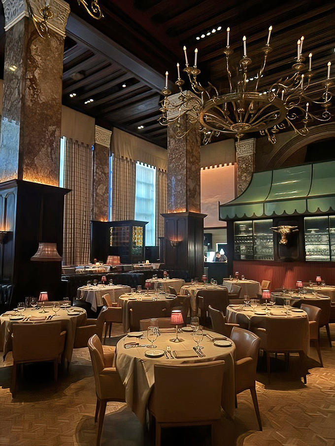 Step inside and suddenly you're in a Hollywood version of heaven&mdash;soaring ceilings, golden chandeliers, and the distinct feeling that Sinatra might walk in any minute.