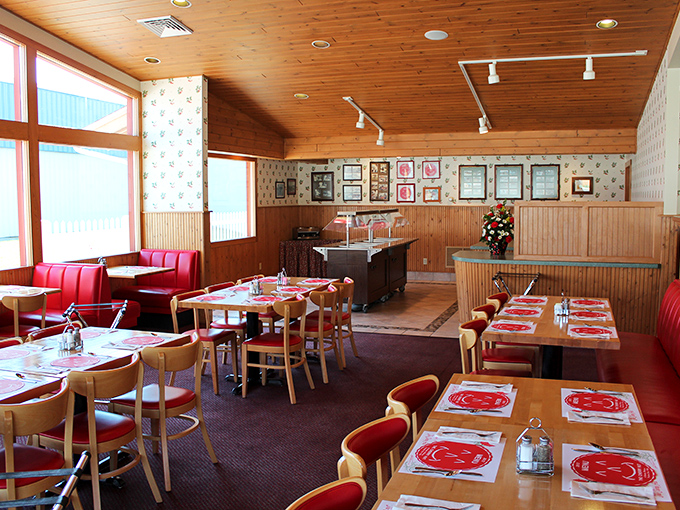 Classic counter seating where magic happens&mdash;where strangers become friends and coffee cups are never empty.