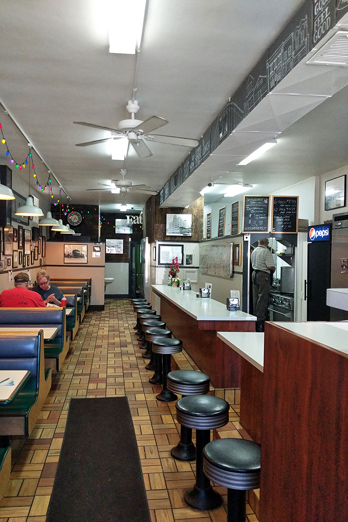 Classic Americana at its finest&mdash;where counter seats aren't just furniture, they're front-row tickets to culinary theater that's been running longer than most Broadway shows.