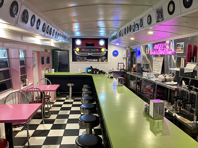 Step inside and time travel back to the golden age of diners&mdash;complete with vinyl stools, checkered floors, and a counter that's witnessed decades of coffee conversations.
