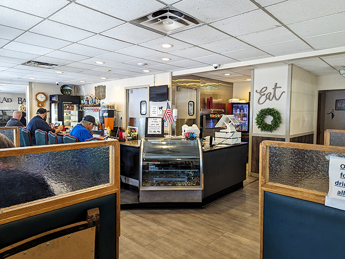 Stone walls and warm wood create the kind of atmosphere where strangers become friends over shared appetizers.