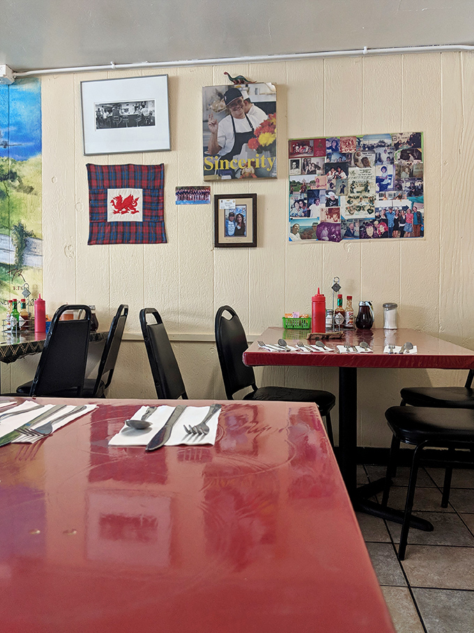 Inside Frank's, vintage charm meets modern appetites where every table tells stories of countless satisfied customers.