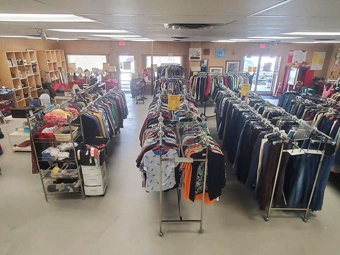 License plates from across America line the walls, telling stories of pilgrims who've made the journey for those legendary rock shrimp.