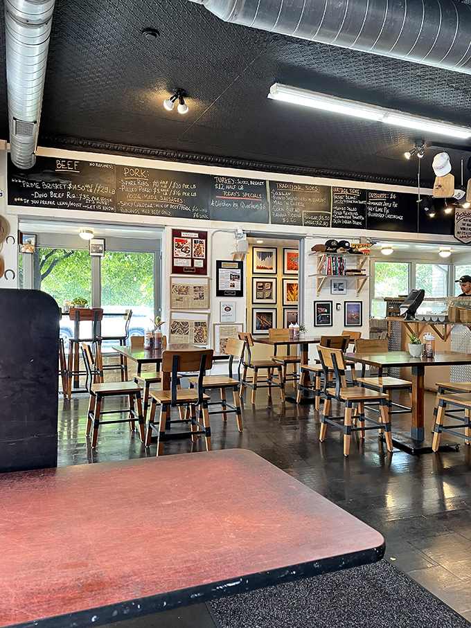 Simple wooden tables, chalkboard menus, and the intoxicating aroma of smoked meat&mdash;barbecue heaven doesn't need fancy trimmings when the food speaks this loudly.