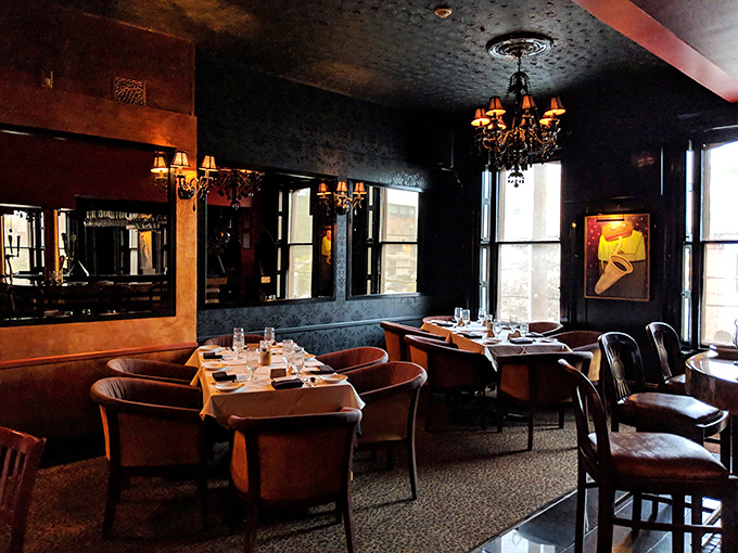 Step into a world where Victorian elegance meets modern comfort. The dining room's rich textures, warm lighting, and intimate tables set the stage for culinary magic.