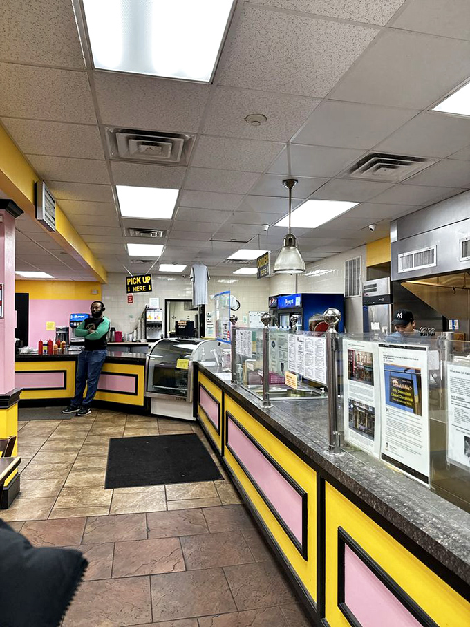 Inside, the no-frills counter service speaks volumes: they're not wasting energy on decor when there are perfect cheesesteaks to create.