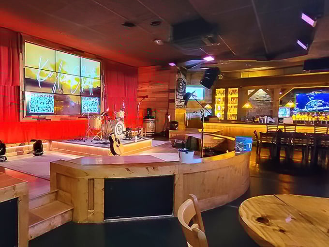 A stage awaits local talent while diners feast nearby &ndash; in Nashville, even breakfast comes with a soundtrack.