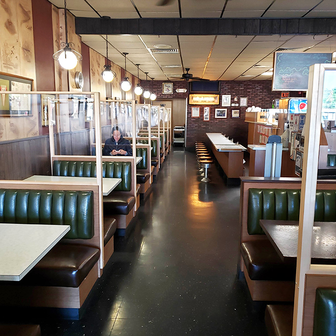 Step inside and time stands still &ndash; these classic green vinyl booths have witnessed decades of Cincinnati conversations and countless cheese coney conquests.