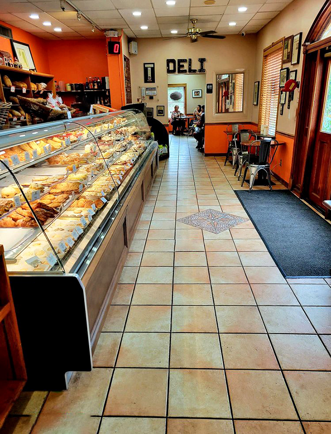 Pastry paradise awaits! The display case at Yalaha Bakery tempts even the most disciplined carb-counters into sweet submission.