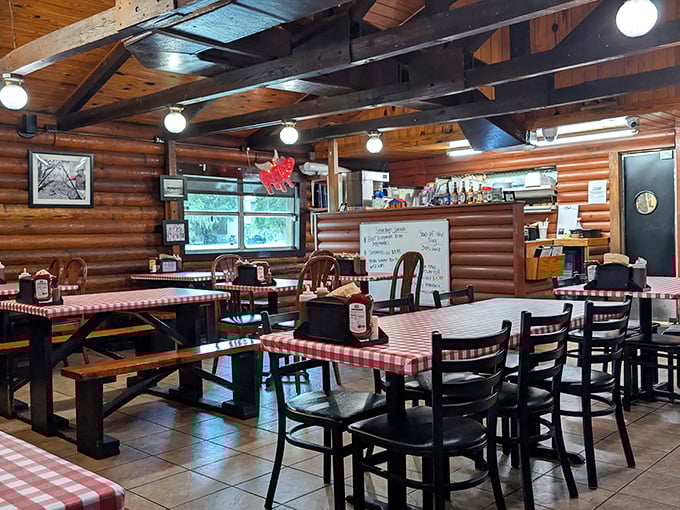 Step inside to a checkerboard floor and burgundy booths&mdash;where conversations flow as freely as the coffee, and every seat feels like the best one in the house.