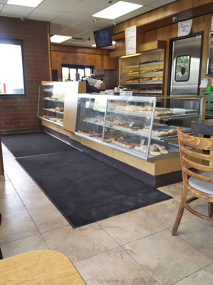 Wood paneling that hasn't changed since the Carter administration—and thank goodness for that. Authenticity you can't manufacture.