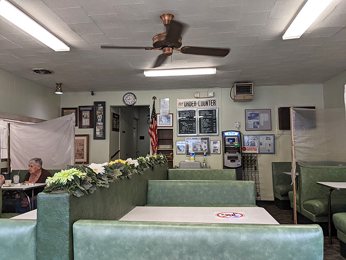 Mint-green booths and ceiling fans that have witnessed thousands of first dates, family celebrations, and everyday meals that became memories simply by happening here.